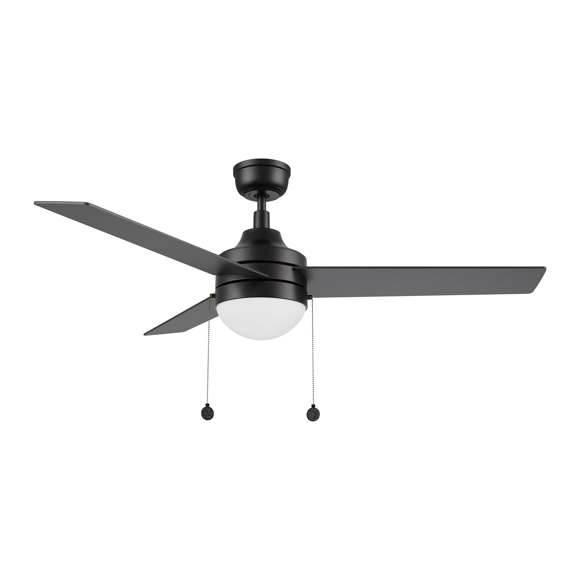 MALTA 52 inch 3-Blade Ceiling Fan with LED Light & Pull Chain ...