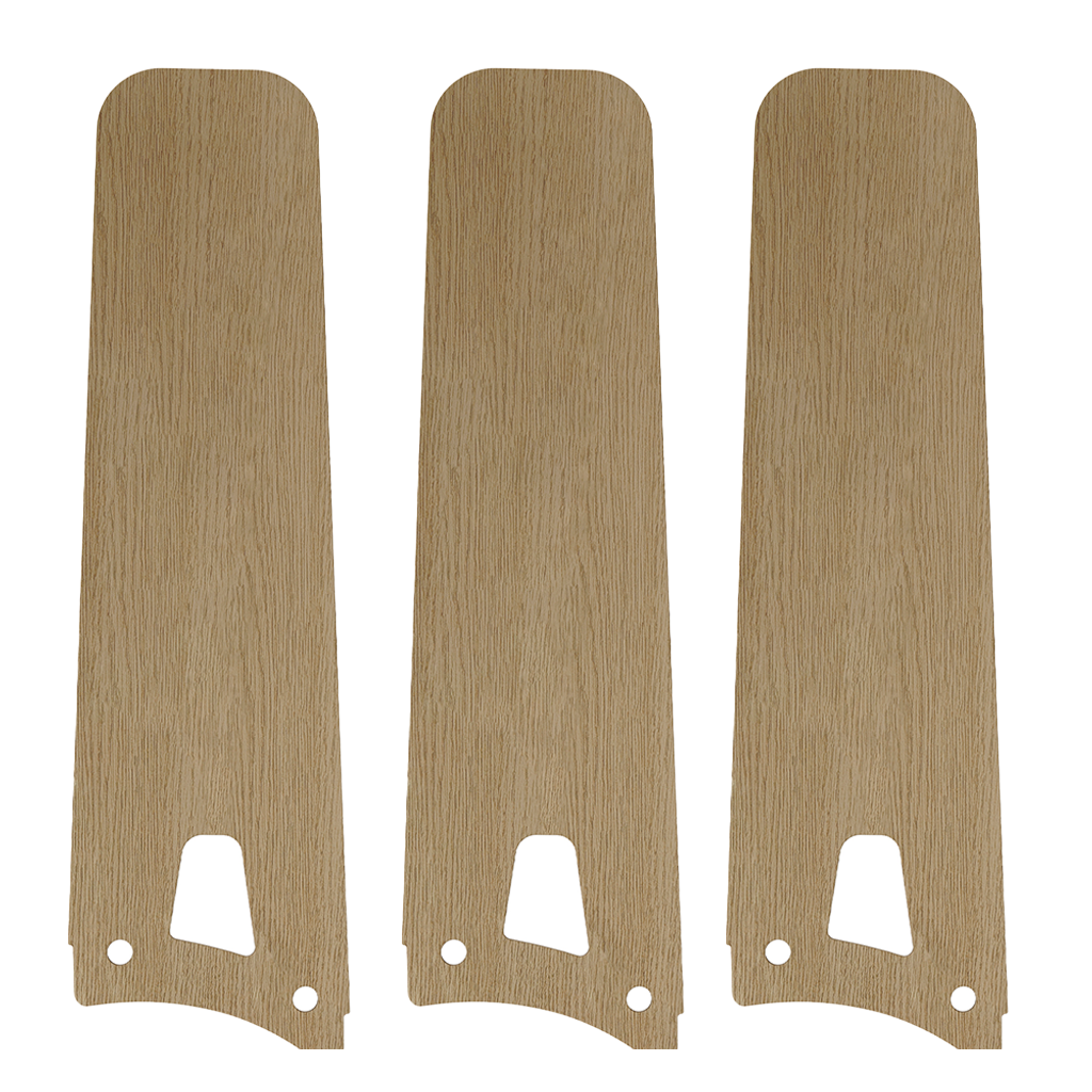 HOFFEN 52 inch (3-Blade) Replacement Blades - White/Light Wood Pattern ...