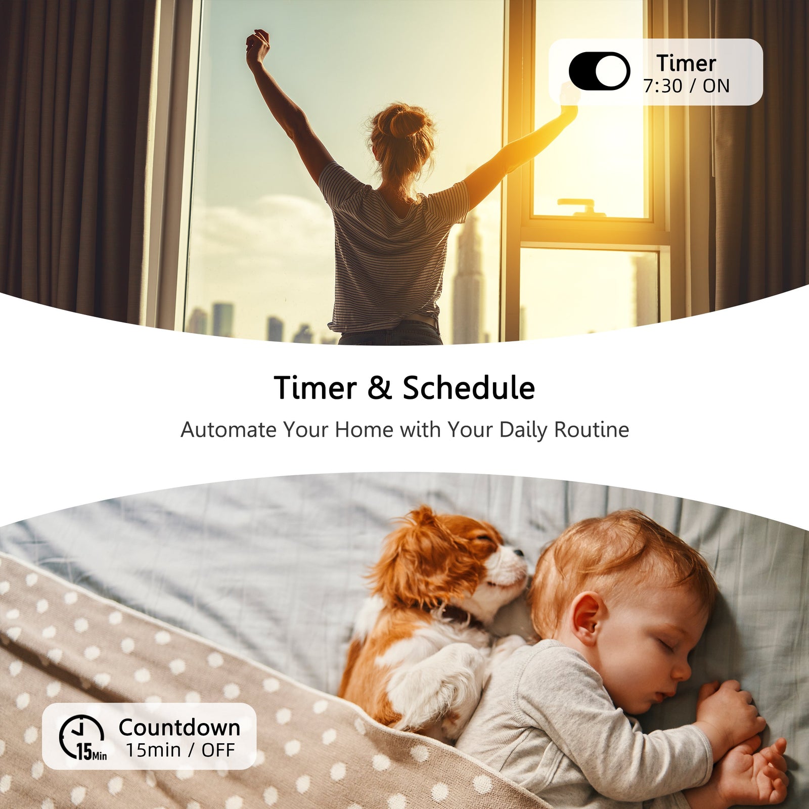 Pilot Smart Wall Switch For Ceiling Fans(1-Gang), Works with Amazon Al